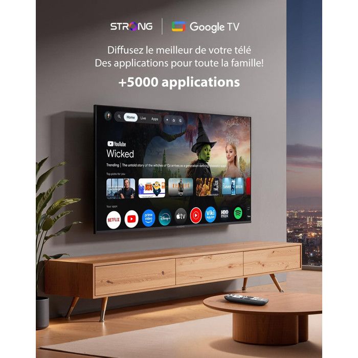 STRONG - SRT 41 - Streaming Box Google TV 4K - Chromecast - Wifi 5 ...