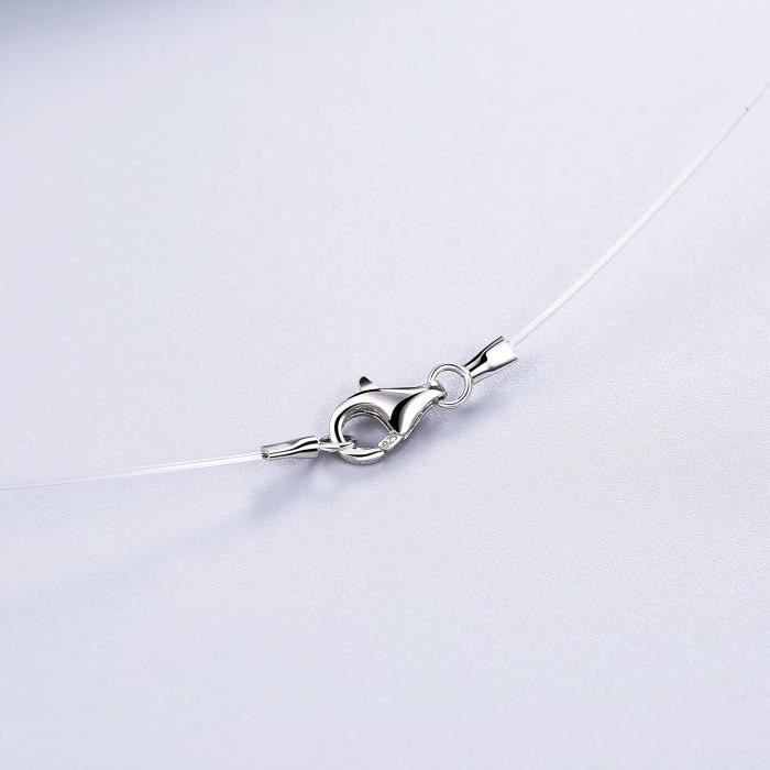 Chaîne Fil En Nylon Transparent, Collier Femme Fil De Peche Invisible ...