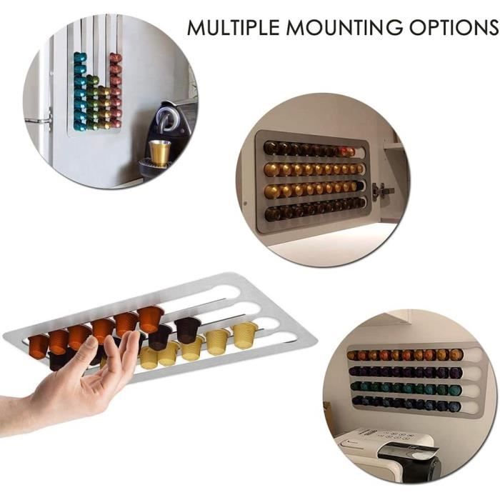 Distributeur de capsule de café mural, range dosette x40 pour expresso ...