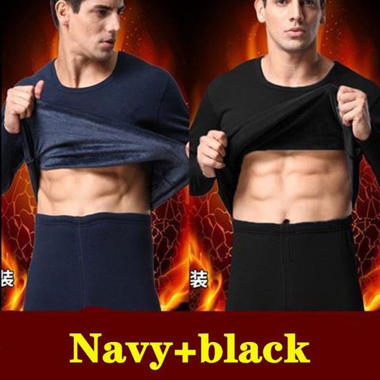 String-tanga,Sous-vêtement Thermique Long en Velours pour Homme,Polyester Imbibé,Confortable et ...