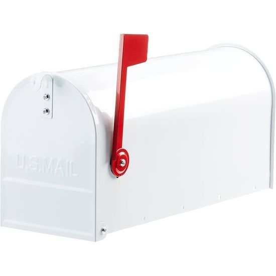 ALUBOX Boîte Aux Lettres Américaine 22X17X48 cm Boîte Postale en Tôle ...