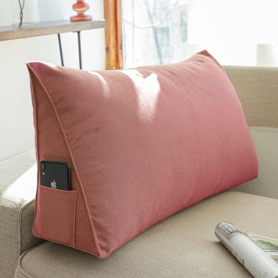 Coussin de lecture triangulaire côtelé pour la lecture et le travail ...