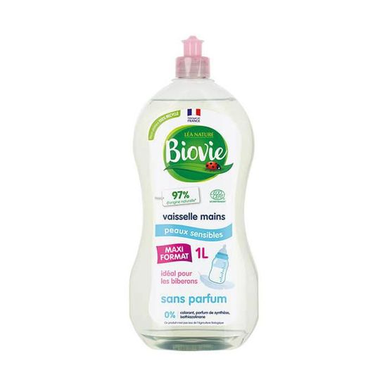 Biovie Vaisselle mains sans parfum 1L - Cdiscount Electroménager