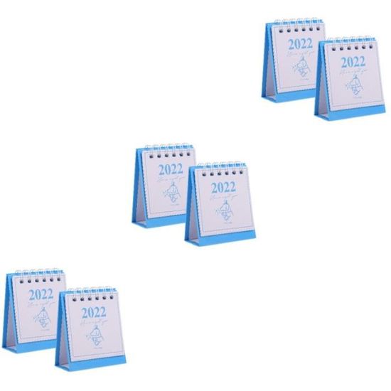 6 PCS Desktop Mini Calendriers Mini Calendriers Nouvel An Calendriers ...