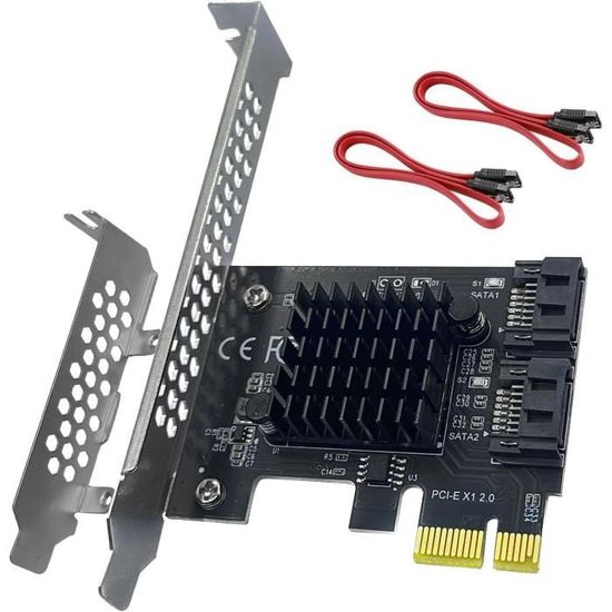 Carte D'Extension Pcie Sata 3.0 2 Ports, Cartes Contrôleur Sata Iii 6 ...