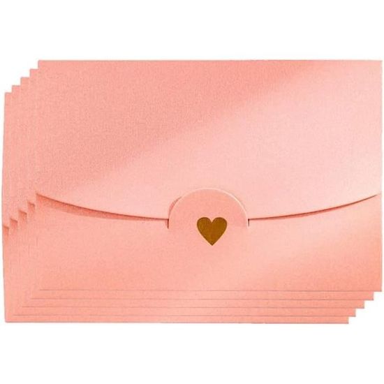 Mini Enveloppes, 50 Pièces Mignon Enveloppes, Enveloppes Rose, avec ...