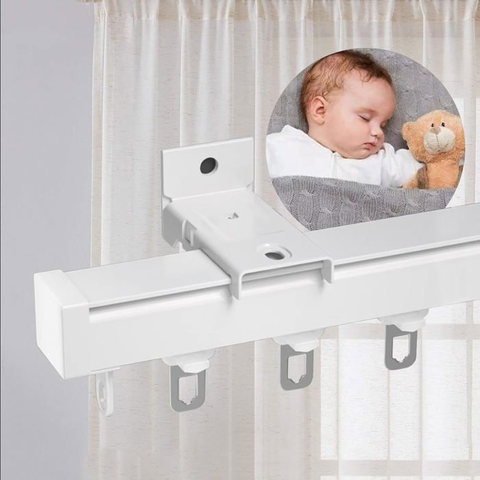 Tringle Pour Mettre De Rideau En Métal, Rail De Rideau Plafond, Kit De ...