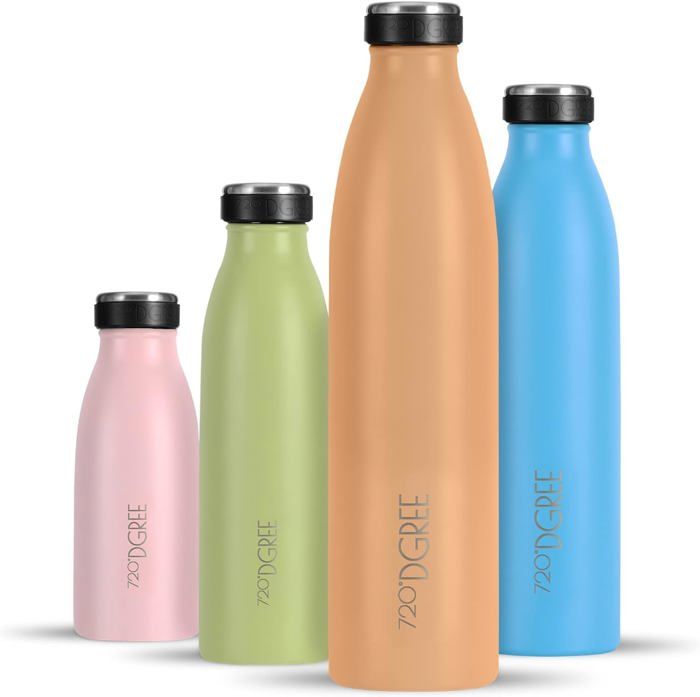 Gourde Acier Inoxydable milkybottle 1000ml Pêche | Bouteille Isotherme ...