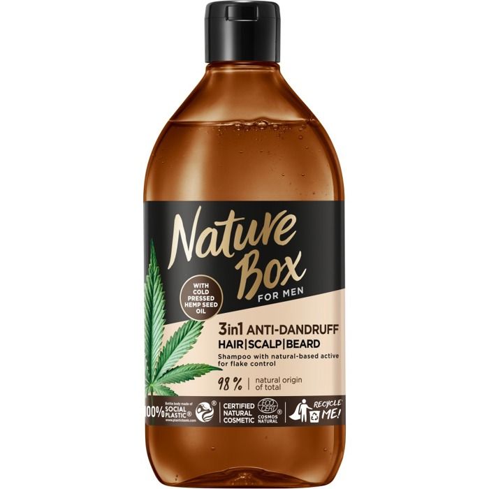 Nature Box For Men Shampooing antipelliculaire 3in1 à l'huile de ...