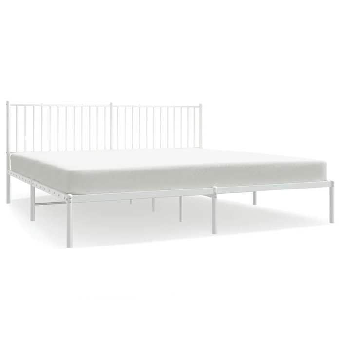 Lit Double Contemporain | Cadre de lit métal |sans matelas| et tête de ...