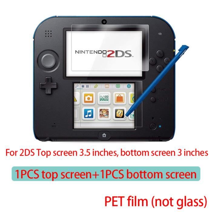 2DS 1TOP 1BOTTOM - Film de protection pour console de jeu, verre ...