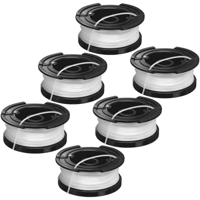 Lot De 6 Bobines De Fil Pour Débroussailleuse Black & Decker A6481 St4525 St6600 St7200[w2086 ...