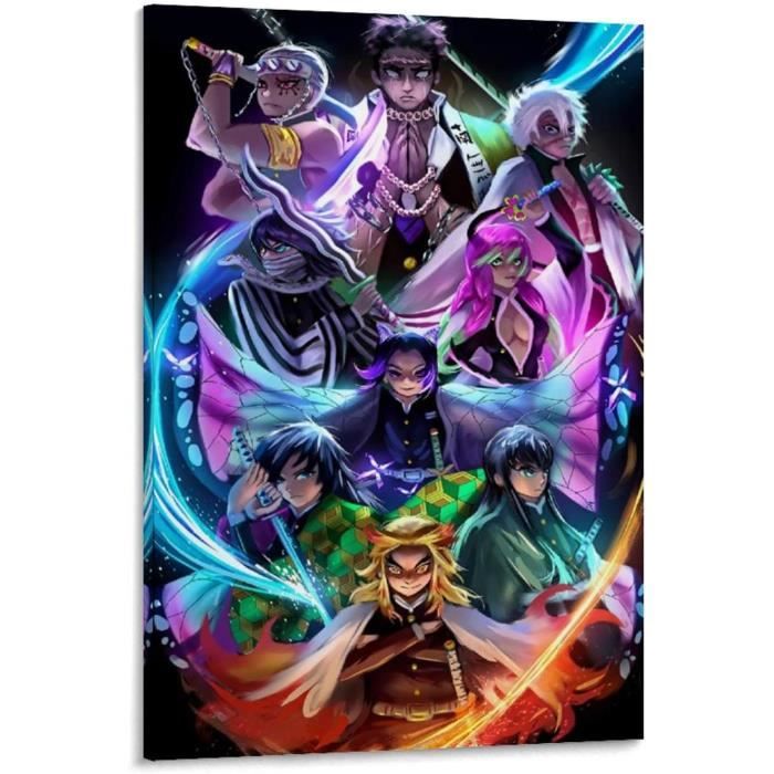 Anime Demon Slayer Poster Rengoku Shinjurou & Uzui Tengen & Kanroji ...
