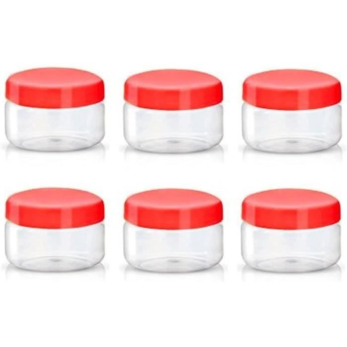 J0050 Lot De 6 Petites Boîtes Alimentaires En Plastique De 50 Ml, Rouge ...
