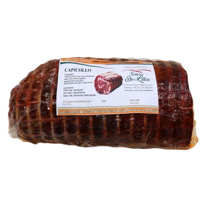 Calabrese Capicollo, porc calabrais de Fattoria De Lillas poids ...