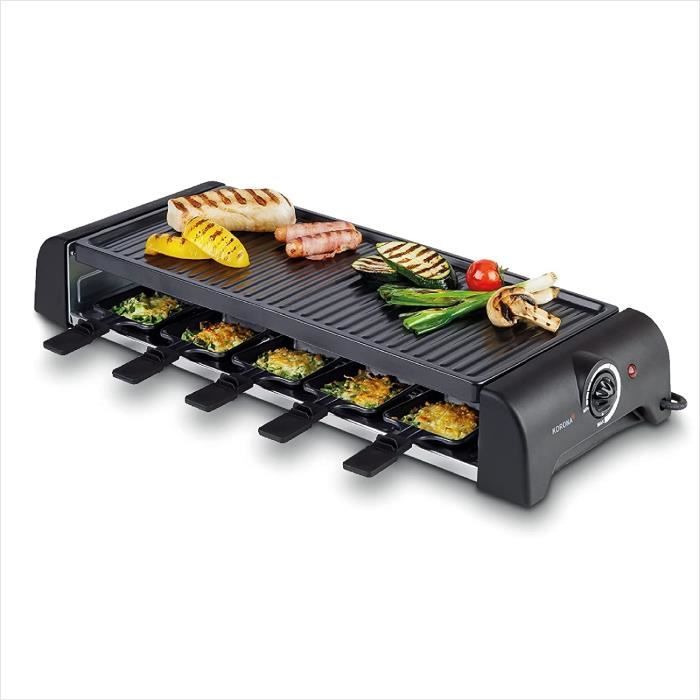 LIWI-45060 Raclette pour 10 personnes | Raclette XXL avec 10 poêlons ...