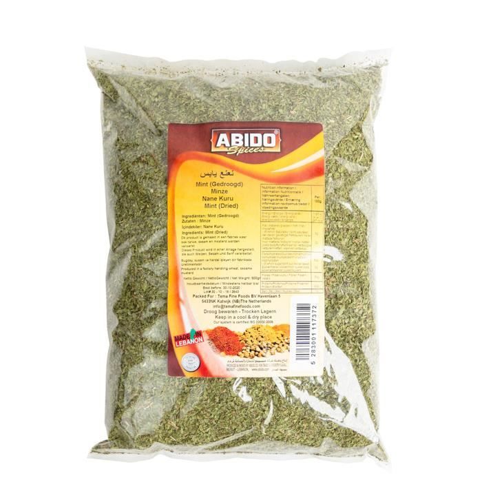 Menthe séchée 500 gr ABIDO - Cdiscount Au quotidien