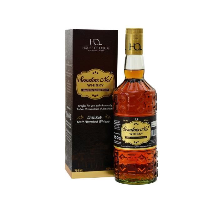 Senator's N°1 Deluxe Malt Blended Whisky Ile Maurice 40% 750 ml - Achat ...