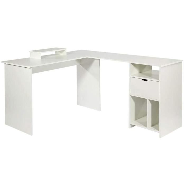 BUREAU - REHAUSSE BUREAU IMBM Bureau d'angle, Bureau De Bureau en Forme ...