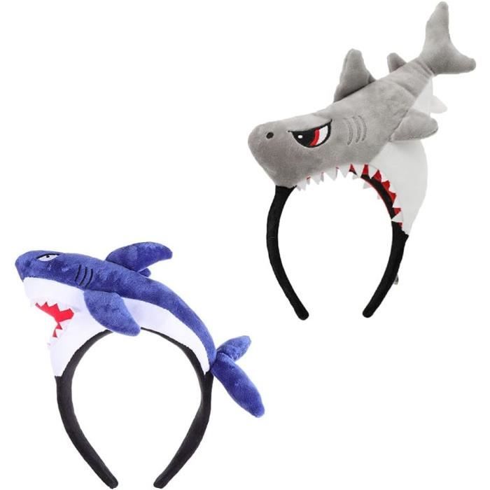 Lot De 2 Bandeaux De Requin Pour Costume De Requin - Chapeau De Fête ...