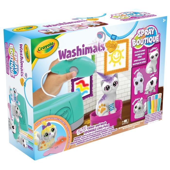 Coloriage - CRAYOLA - Washimals Spray Boutique - Vaporise et colore tes ...