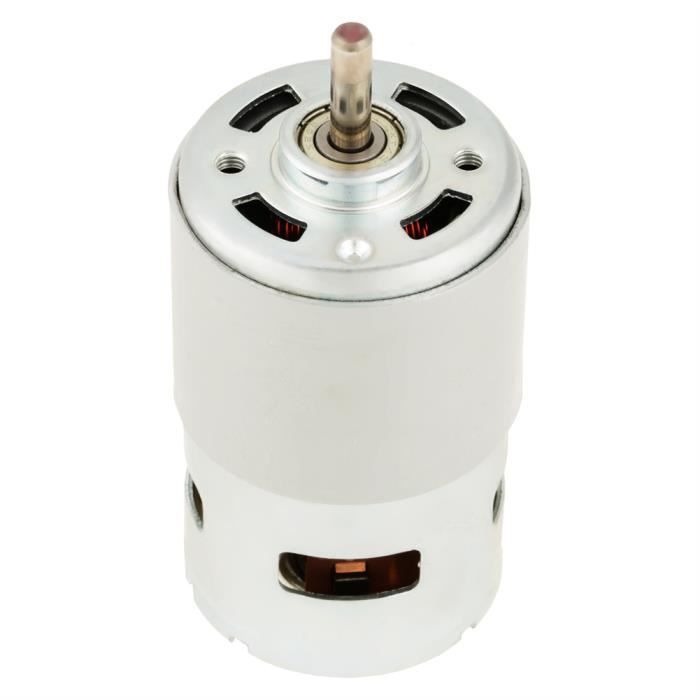 Moteur à balais CC, moteur miniature à grande vitesse 775 12V 12000RPM ...