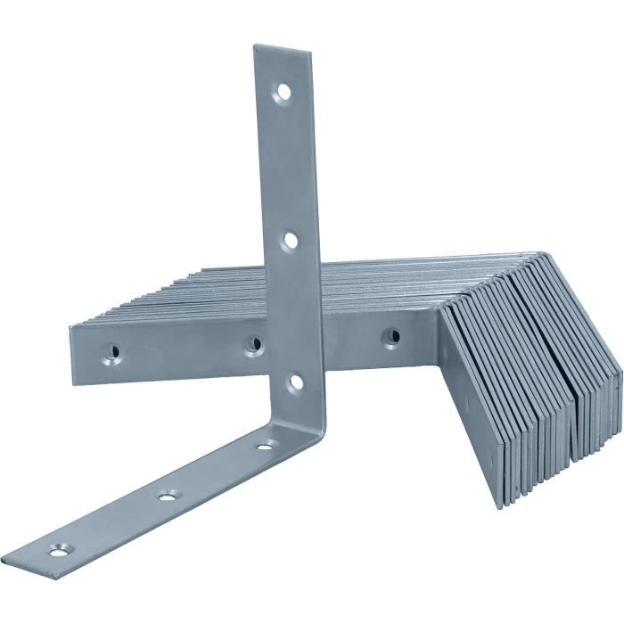 HELPMATE - 24 equerre metal de chaise 120x120x20 mm - Equerre fixation ...