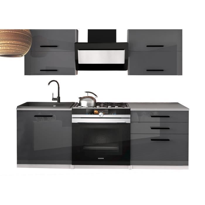 KATALINA - Cuisine complète L120 cm - Cuisine droite 4 pcs - Plan de ...