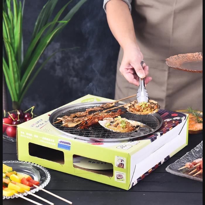 Grille de barbecue à charbon de bois jetable Grille de jardin ...