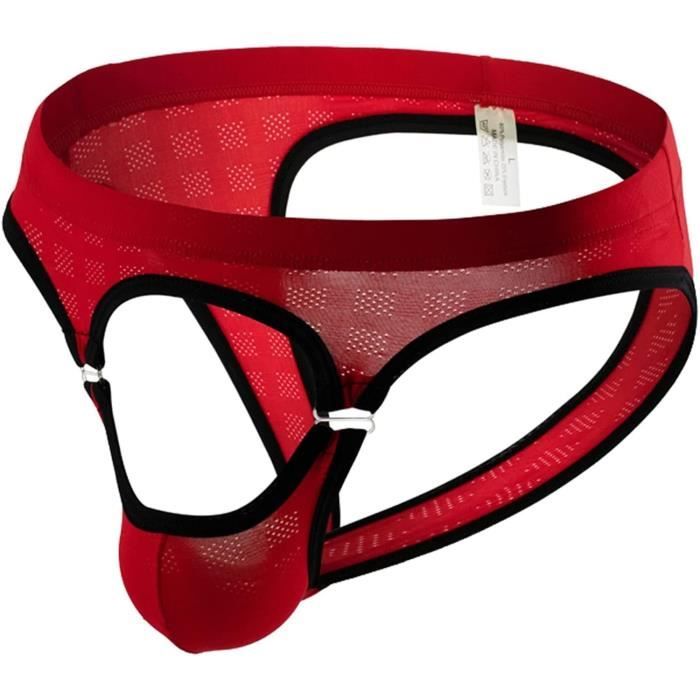 String De Sport Homme Thong sous-vêtement Extensible Taille Basse ...