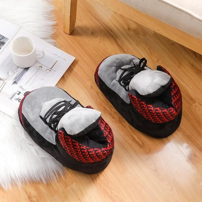 Chausson,Pantoufles pour hommes et femmes, pantoufles d'hiver ...