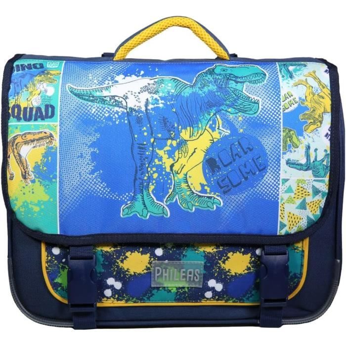 Cartable 38 Cm Phileas Bleu Dinosaure[J315] - Cdiscount Bagagerie - Maroquinerie