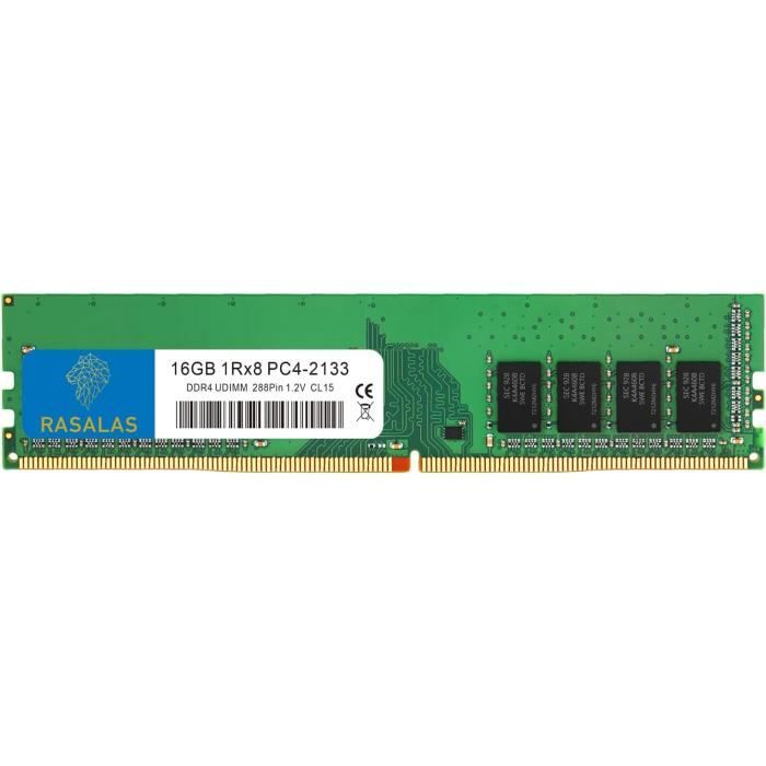 Module De Mémoire Ram Ddr4 16 Go 2133 Mhz Pc4-17000 Non-Ecc Unbuffered ...