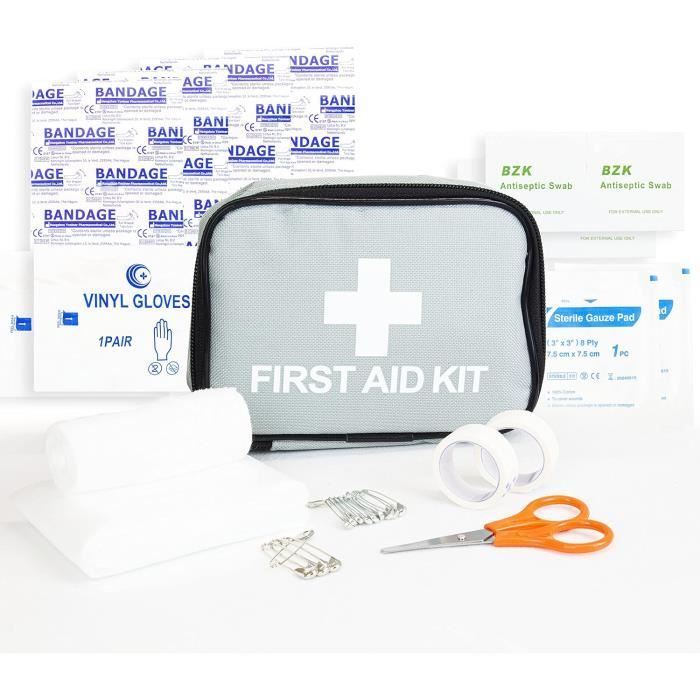 Trousse de premiers soins, trousse de premiers soins compacte, fournitures d'urgence et ...