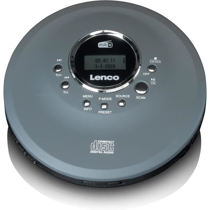 Lenco CD-400 - Lecteur CD Portable - Discman - Radio Dab+ - CD, CD-R-RW ...