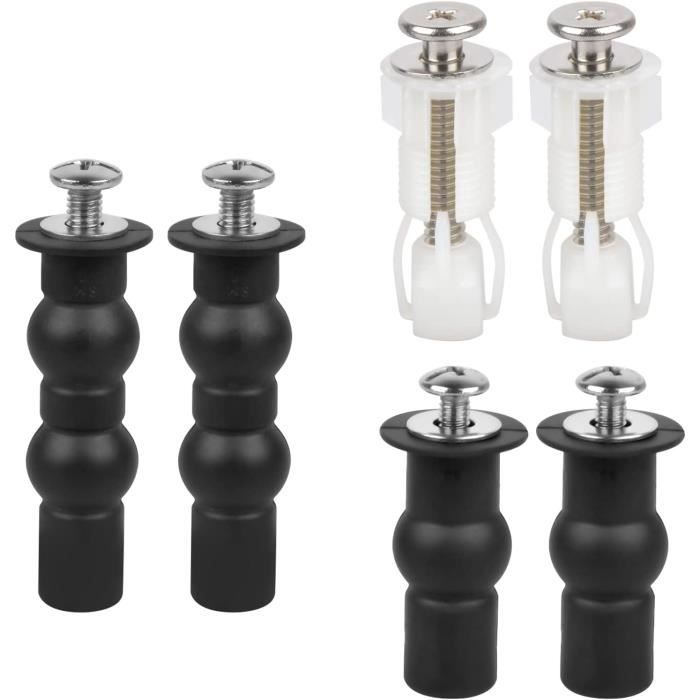 3 Paires Vis de Fixation de Siège de Toilette, Vis de Charnières de ...
