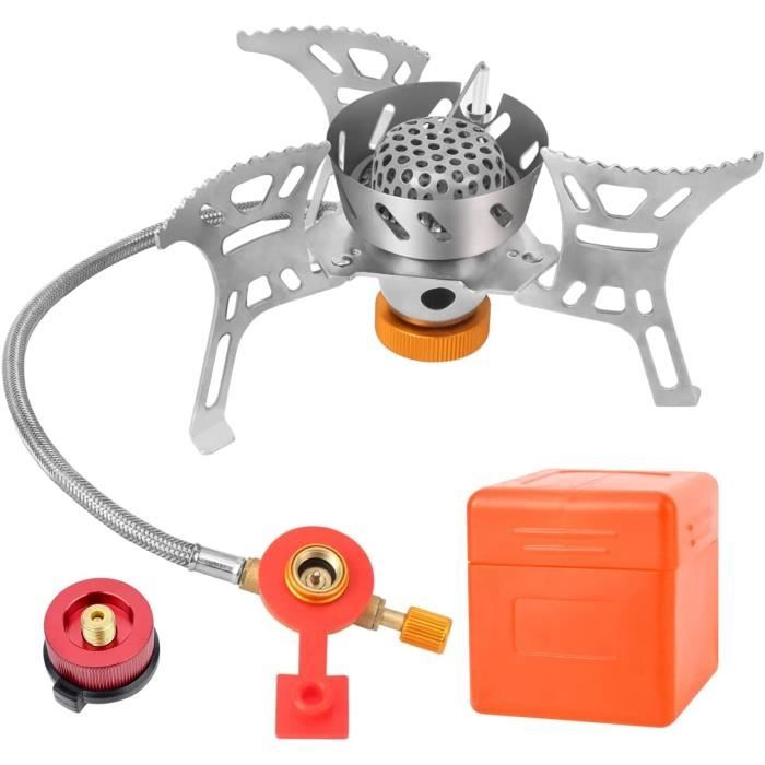 LAMA 3900W Réchaud de camping avec allumage piézo coupe-vent petit ...