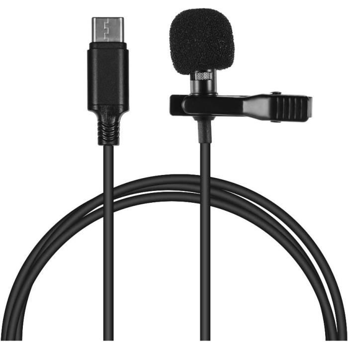 Microphone, Microphone À Condensateur À Pince Mini Lapel Lavalier Avec ...