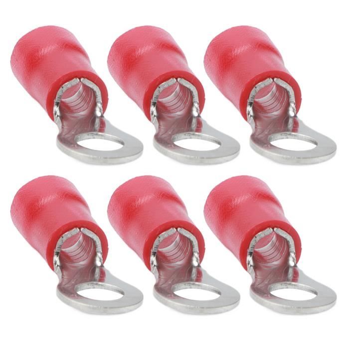 RHO-Borne à sertir en cuivre à anneau 50 Pièces Anneaux Cosse à Sertir en Cuivre Cosses à Sertir ...