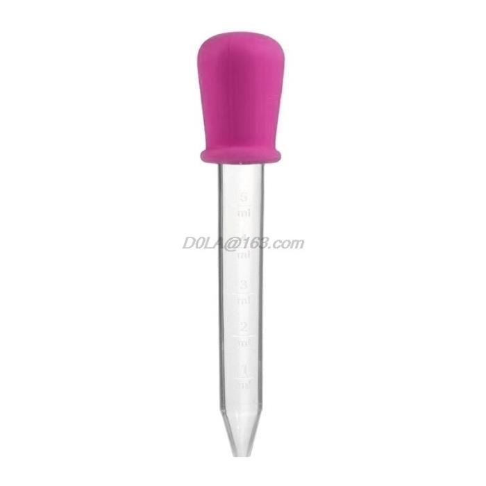 COUVERTS BEBE,Hot Pink-1Pcs--Pipette compte gouttes pour enfants, en ...