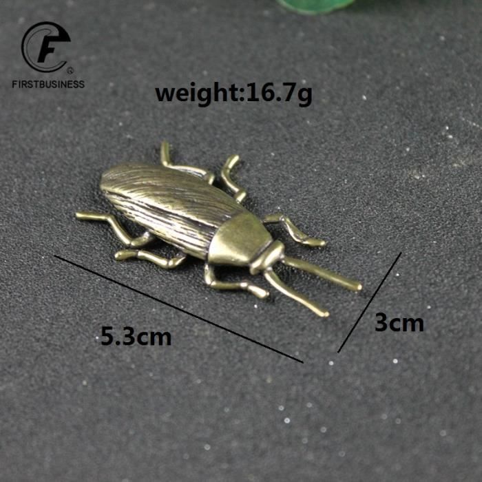 STATUETTE,Cockroach--Figurines'insectes en laiton massif, décoration de ...