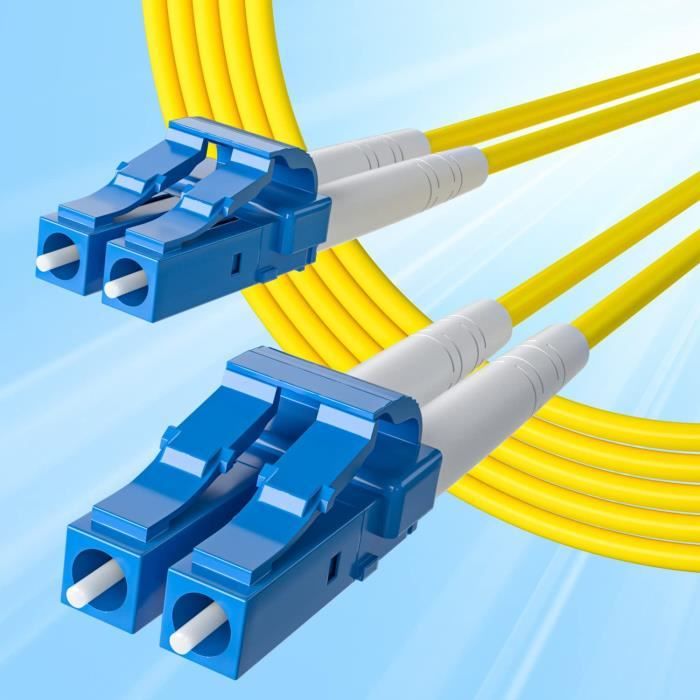 Os2 Lc À Lc Câble Fibre Optique 1M, 9-125 Monomode Duplex Jarretière ...