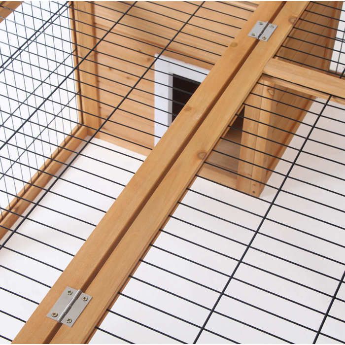 Enclos pour petits animaux 123x120x52 cm - WUVWAY - toit étanche et ...