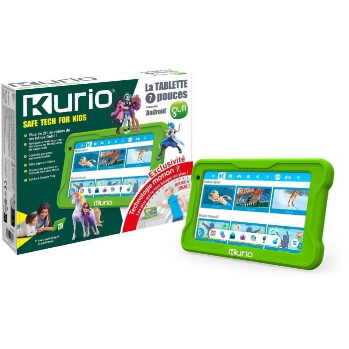 Tablette éducative - KURIO - Gulli Motion Edition - 7" - 32 Go - Dès 6 ...