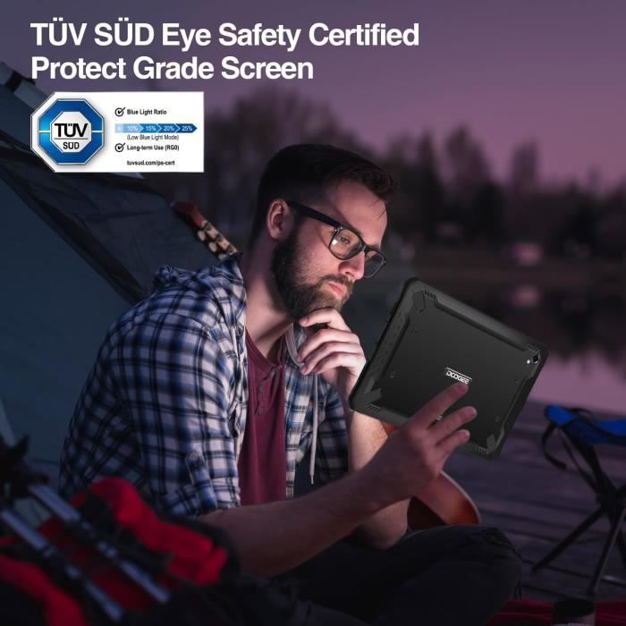 R10 Tablette Incassable, 10.36” Fhd+ 2K Tablette Durcie, 10800Mah 15Gb ...