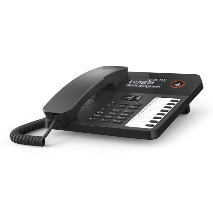 Téléphone fixe - Gigaset - Bureau 600 - Noir - Cdiscount Téléphonie