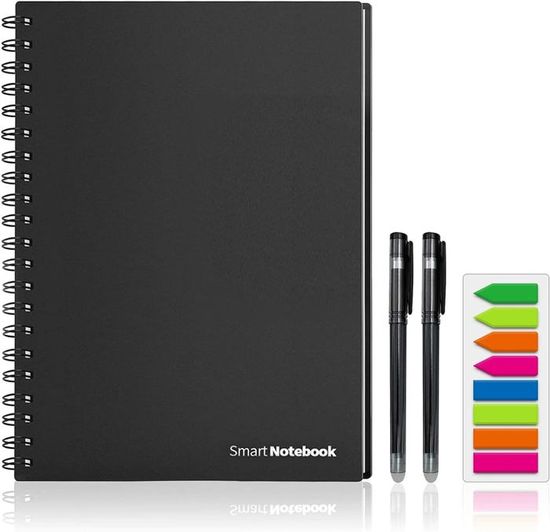 Carnet Intelligent Réutilisable, Format A4, Pages Quadrillées, 6 Styles ...