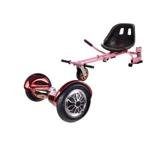 Paquet Hoverboard + Hoverseat Rose avec suspensions Smart Balance ...