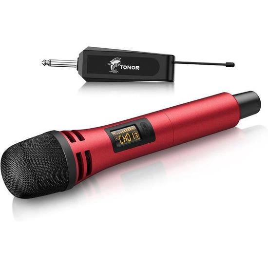 Micro Karaoke Sans Fil, Uhf Microphone Dynamique Chant Portable À Main ...