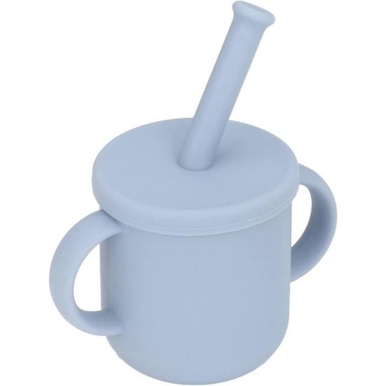 Tasse À Paille Pour Bébé, Incassable 2 En 1, Anti-Déversement, Facile À ...